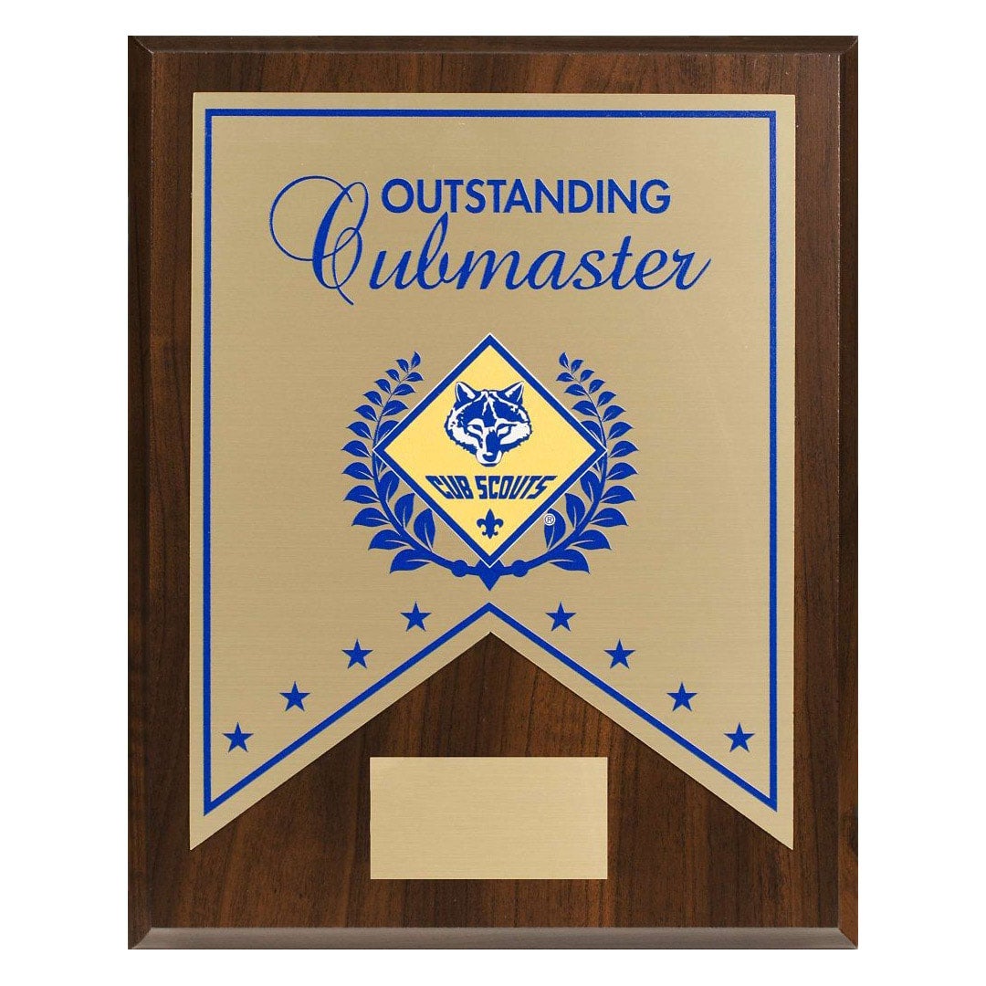 Plaque Cub Scout Outstanding Cubmaster | Patriots' Path Council, BSA